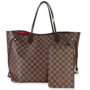 LOUIS VUITTON Damier Ebene Canvas Neverfull Gm Tote - Brown