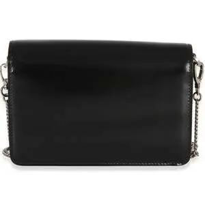 Prada Spazzolato Leather Flap Chain Crossbody Bag