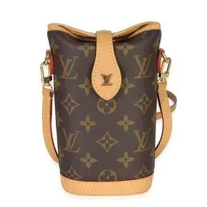 LOUIS VUITTON Monogram Canvas Fold Pouch - Brown