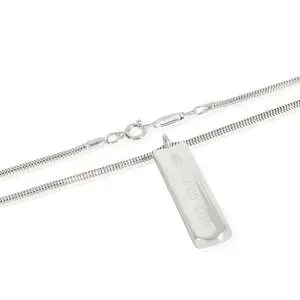 Tiffany & Co. Sterling Silver 1837 Bar Pendant Necklace