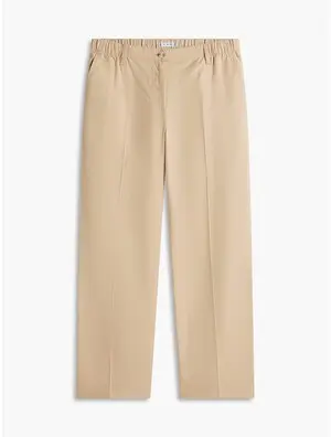 Tommy Hilfiger Lightweight Chinos With Flat Front And Elasticated Waist - Clayed Pebble