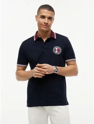Tommy Hilfiger Regular Fit Circle Logo Tipped Polo