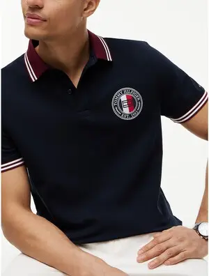 Tommy Hilfiger Regular Fit Circle Logo Tipped Polo