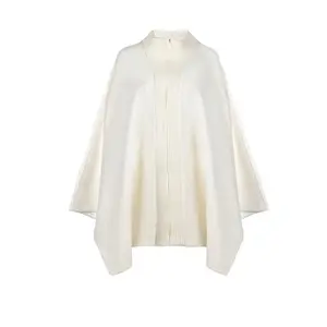HOUSE OF LAINES LONDON Wool Blend Zip Cape
