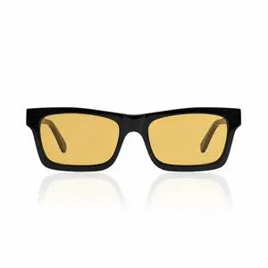 FAOS CONCEPT Kythera Sunglasses With Saffron Yellow Lenses - Black