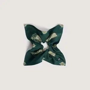 Sandro Paisley Print Scrunchie - Green