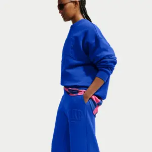 Nike Studio Fleece Weight Mid-rise Wide-leg Pants