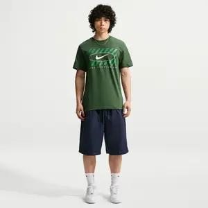 Nike Club Straight Cotton Shorts - Blue