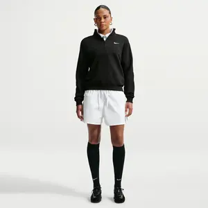 Nike Studio Fleece Medium Weight 1/4-zip Top - Black