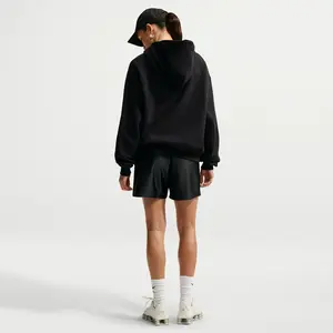 Nike Studio Fleece Medium Weight Oversized Pullover Logo Hoodie