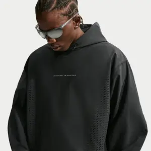 Nike Tech Dri-fit Shori Knit Pullover Hoodie - Black