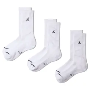 JORDAN Everyday Crew Socks - White