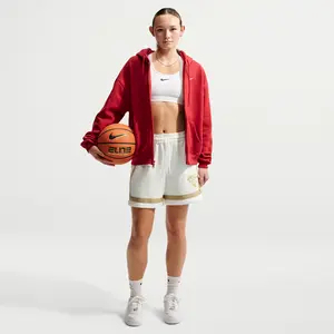 Nike Crossover 5" Fleece Basketball Shorts - White