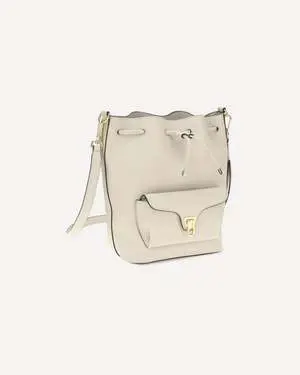 COCCINELLE Beat Generation Bucket Bag - Cream