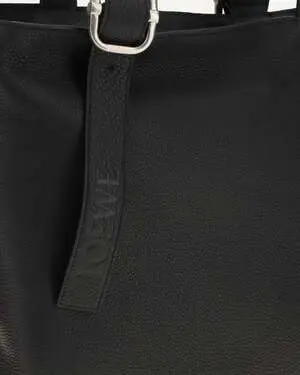 Loewe Loop Zipped Tote - Black