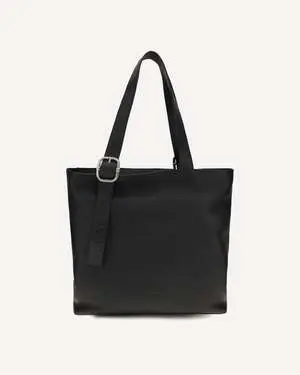 Loewe Loop Zipped Tote - Black