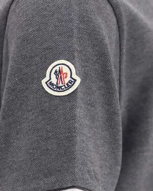 Moncler Cotton Piqué Polo With Triped Trim
