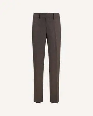 LARDINI Tailored Viscose Pants - Brown
