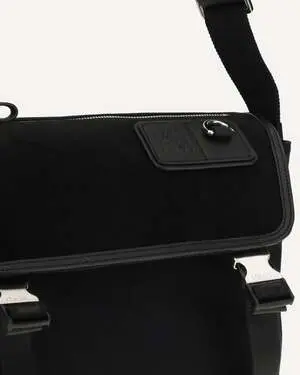 Loewe Medium Messenger Flex Bag In Canvas And Suede
