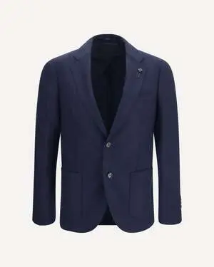 LARDINI Single-breasted Wool And Cashmere Jacket