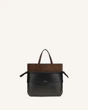 Loewe Small Switch Tote Bag In Calfskin And Suede