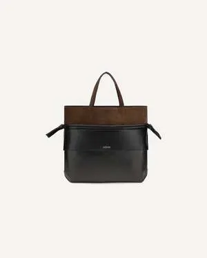 Loewe Small Switch Tote Bag In Calfskin And Suede