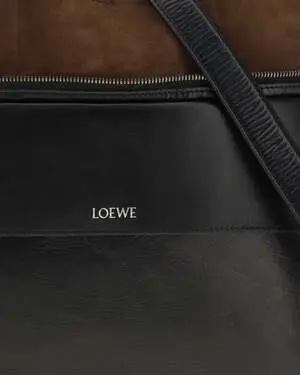 Loewe Small Switch Tote Bag In Calfskin And Suede