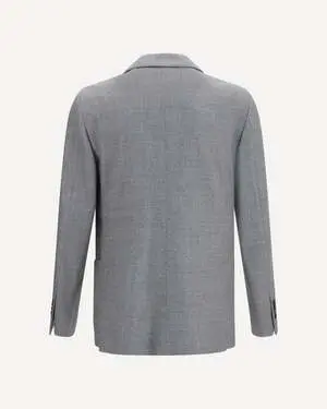 LARDINI Double-breasted Wool-blend Jacket