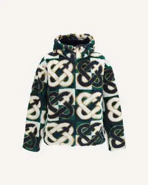 Casablanca Monogram Feece Hooded Jacket Mae