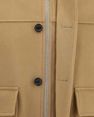 LARDINI Zip-up Jacket With Ribbed Trims