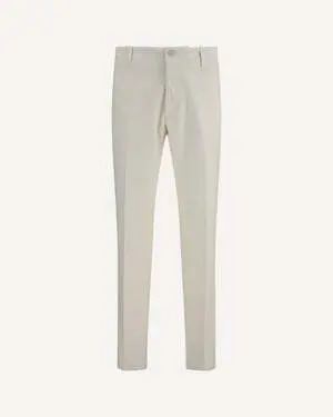 LARDINI Ribbed Viscose Pants - Cream