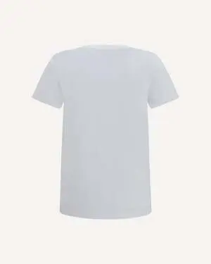 Max Mara Papaia T-shirt With Monogram Pattern - White