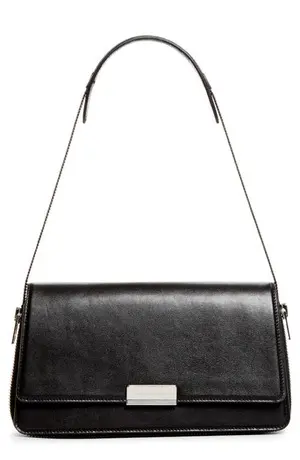 Alexander Wang Medium Siren Leather Shoulder Bag - Black