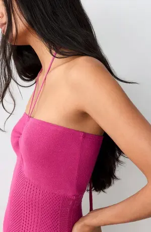 Mango Knit Halter Neck Dress
