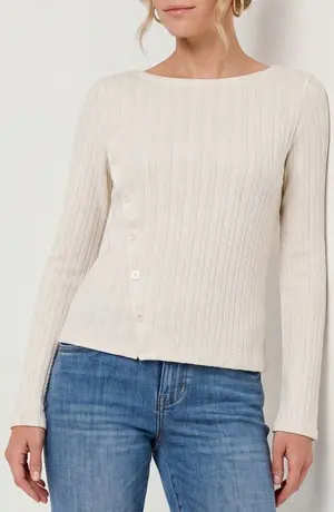 LIVERPOOL Side Button Texture Top - Bone