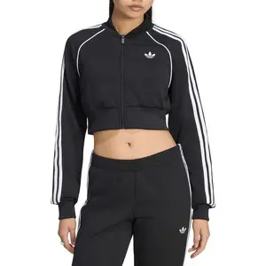 ADIDAS ORIGINALS Sst Cropped Track Jacket - Black/white