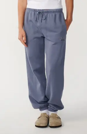 Rip Curl Varsity Sports Cotton Track Joggers - Blue Grey