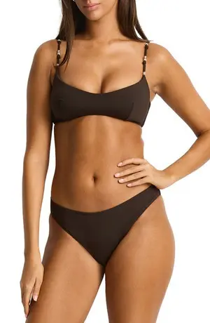 SEA LEVEL Scoop Neck Bikini Top