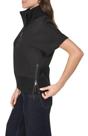 Dkny Soho Half Zip Ponte Pullover