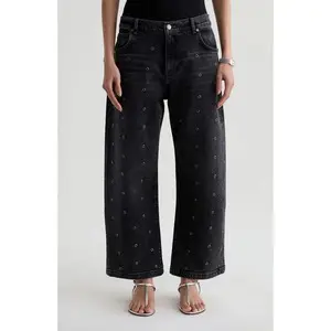 Ag Hattie Grommet High Waist Ankle Barrel Jeans - Innovation
