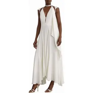 REISS Evory Cape Maxi Dress - Ivory