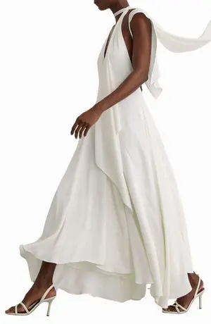 REISS Evory Cape Maxi Dress