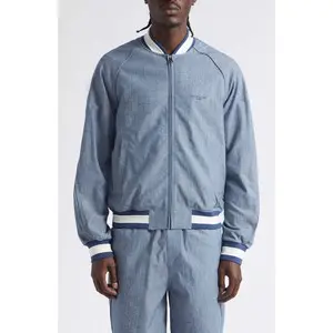 Givenchy Couture Seam Engineer Stripe Cotton Bomber Jacket