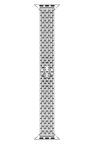 Tory Burch The Eleanor 18mm Apple Watch® Bracelet Watchband - Silver