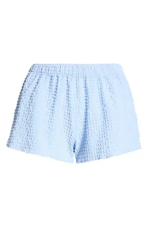 Hunza G Seersucker Minishorts - Cornflower