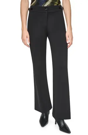 Dkny Soho Fit & Flare Ponte Pants Black