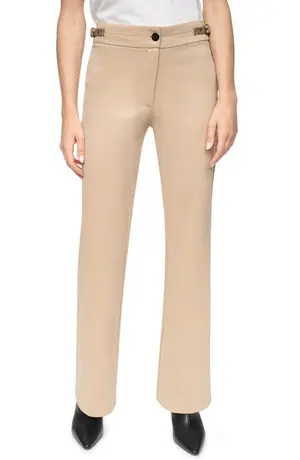 Dkny Soho Fit & Flare Ponte Pants - Travertine