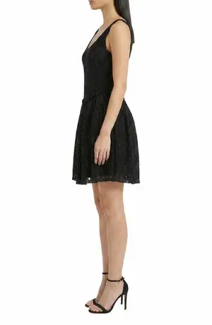 THE GOOD JOURNEY Jacquard Flare Minidress