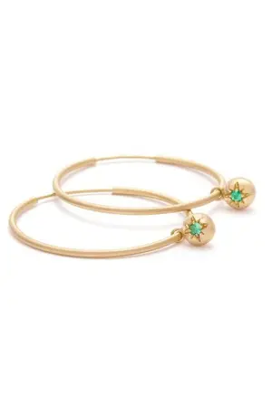 ELOISE JEWELRY Moon Hoops . Handmade