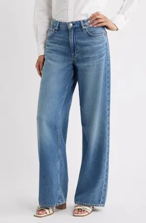 Rag & Bone Flexi Andi High Waist Wide Leg Jeans